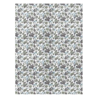 Sage Green and Blue Watercolor Floral Pattern Tablecloth | Zazzle