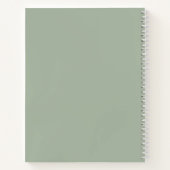Sage Green Arch Personalized Photo Wedding Guest Notebook | Zazzle