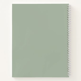 Sage Green Arch Personalized Photo Wedding Guest Notebook | Zazzle