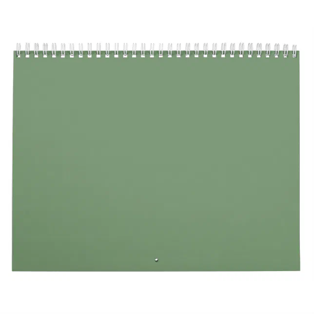 Sage Green Backgrounds on a Calendar | Zazzle
