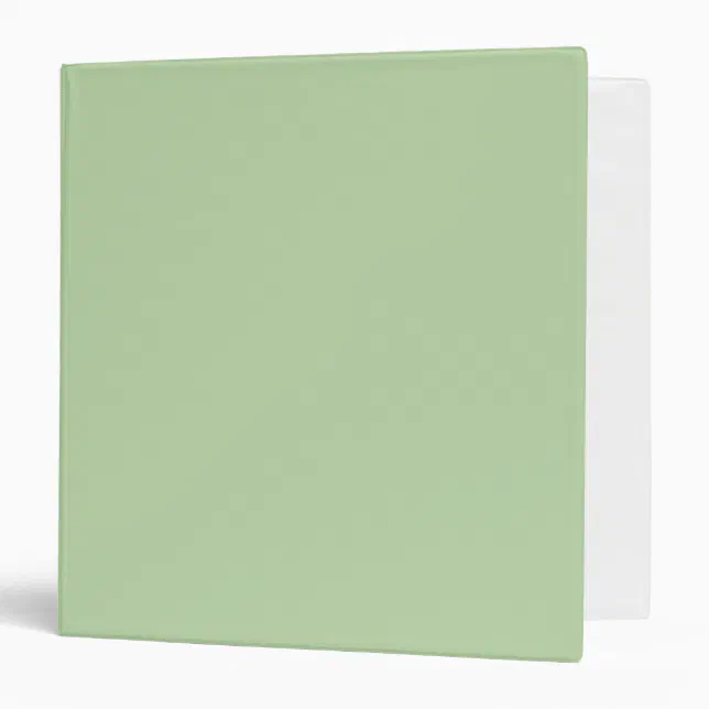 Sage Green Binder | Zazzle