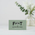 Sage Green, Black and White Fitness Trainer Business Card | Zazzle