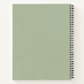 Sage Green Black Personalized Chemistry Notebook | Zazzle