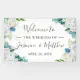 Sage Green Blue White Floral Wedding Party Banner | Zazzle