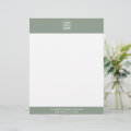 Sage Green Business Logo Professional Corporate Letterhead | Zazzle