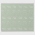 Sage Green Elegant Script Class of 2025 Graduation Wrapping Paper | Zazzle