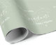 Sage Green Elegant Script Class of 2025 Graduation Wrapping Paper | Zazzle