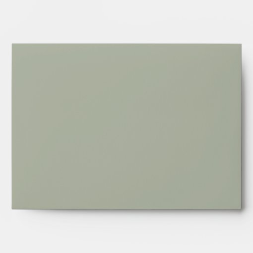 Sage Green Eucalyptus Greenery Return Address Envelope | Zazzle