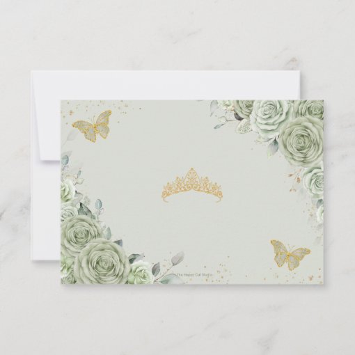 Sage Green Floral Quinceanera Sweet 16 Calendar Save The Date | Zazzle