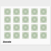 Sage Green Gradient Aura Square Sticker | Zazzle