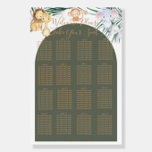 Sage green jungle theme seating chart foam board | Zazzle