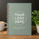 Sage Green Logo l Professional Branded Business Notebook | Zazzle