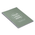 Sage Green Logo l Professional Branded Business Notebook | Zazzle