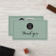 Sage Green Logo Thank you Business Reward Punch Loyalty Card | Zazzle