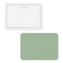 Sage Green Minimalist Monogram Two Border Note Card | Zazzle