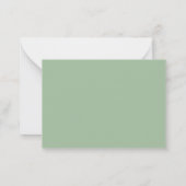 Sage Green Minimalist Monogram Two Border Note Card | Zazzle