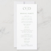 Sage Green Minimalist Typography Wedding Program | Zazzle