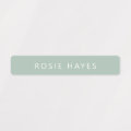 Sage Green Name Labels | Zazzle