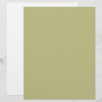 Sage Green Polka Dot Print Scrapbook Paper | Zazzle