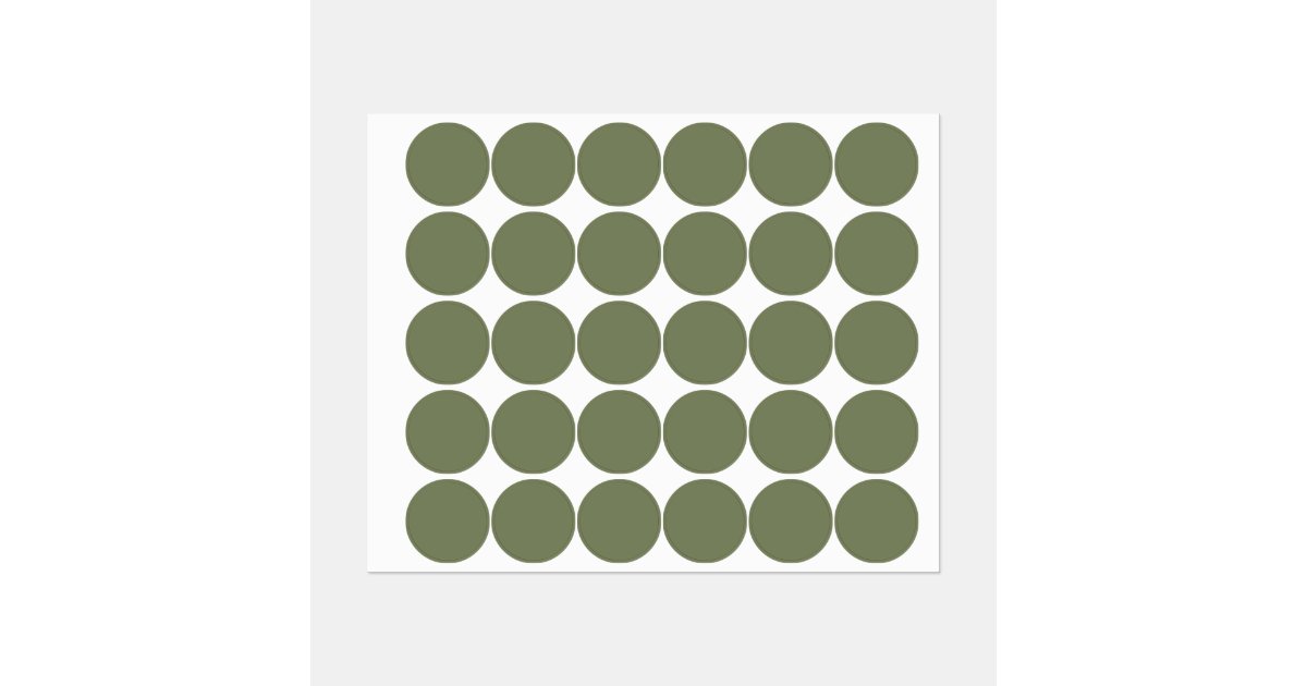 Sage Green Solid Color Labels | Zazzle