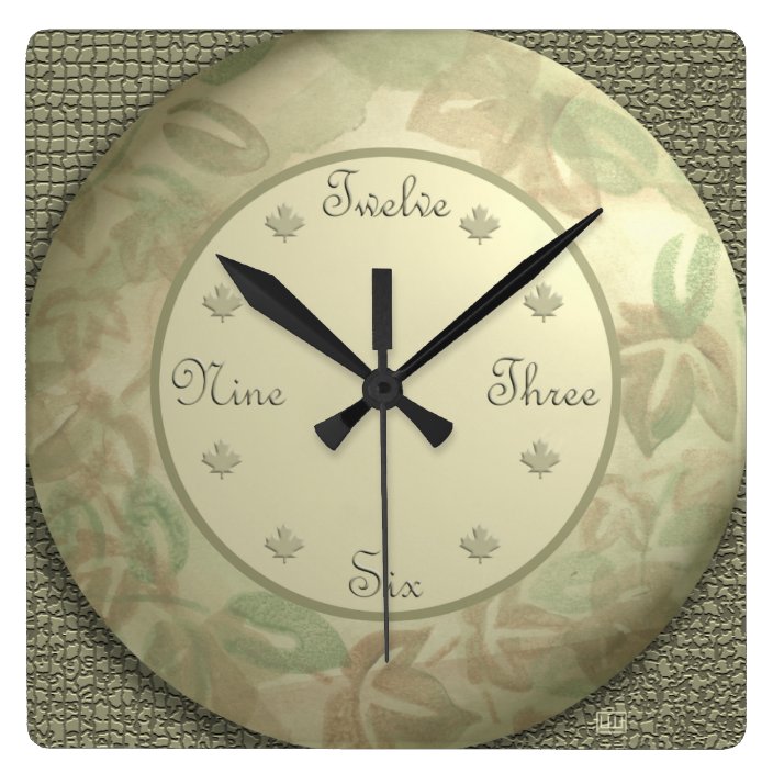 Sage green wall clock | Zazzle.com