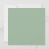 Sage Green Watercolor Leaf Frame Graduation Party Invitation | Zazzle