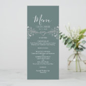 Sage Green Wedding Menu | Zazzle