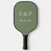 Sage Green Wedding Pickleball Paddle | Zazzle