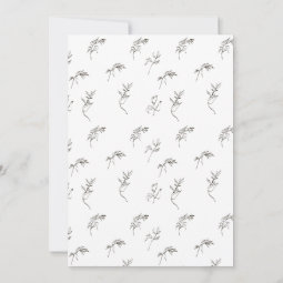 Sage Green White floral border monogram crest Invitation | Zazzle