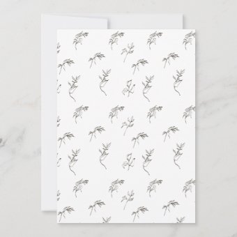 Sage Green White floral border monogram crest Invitation | Zazzle