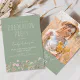 Sage Green Wildflower Graduation Party Boho Bloom Invitation | Zazzle