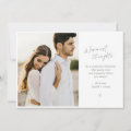 SAGE Married And Bright Wedding Holiday Card | Zazzle