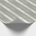 Sage Personalized Name Congrats Grad Wrapping Paper | Zazzle
