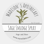 Sage Smudge Spray Product Labels | Zazzle