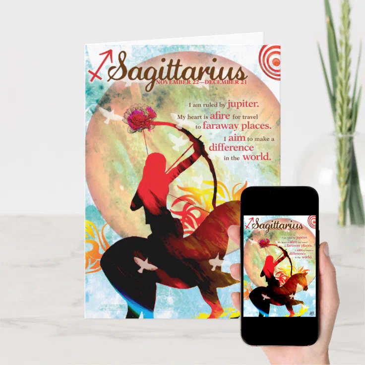 Sagittarius Card | Zazzle