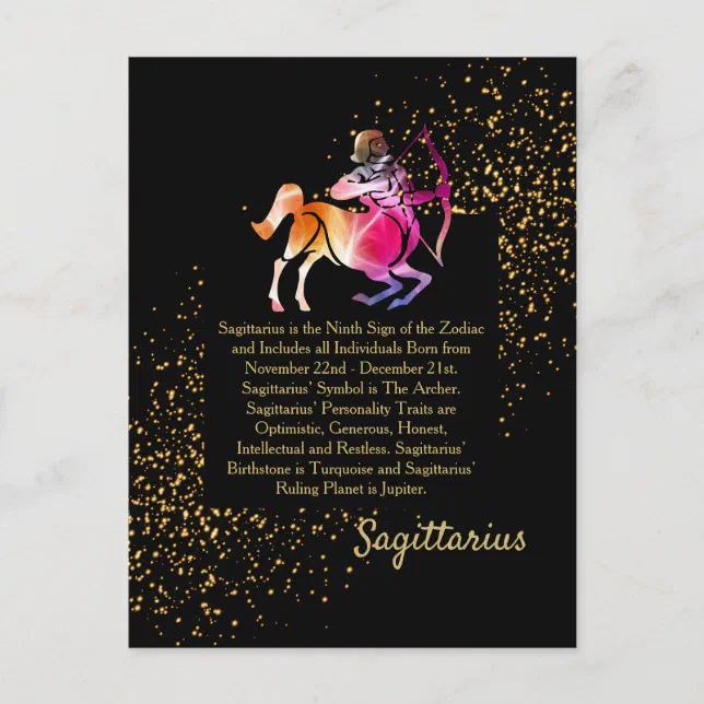 Sagittarius the Archer Postcard | Zazzle