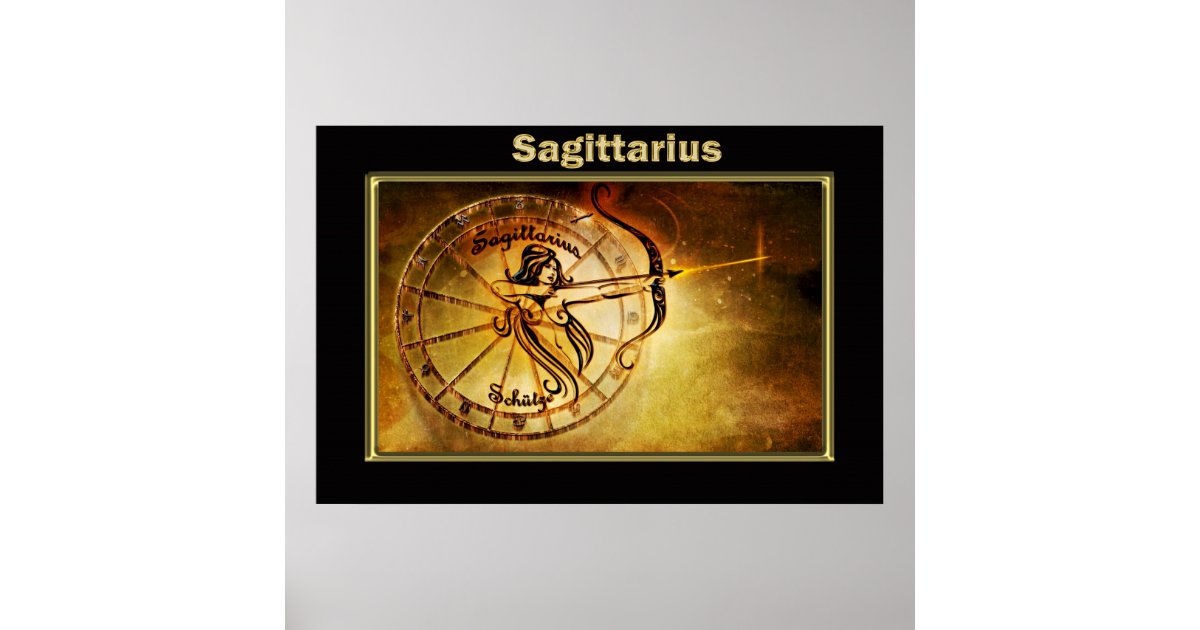 Sagittarius Zodiac Astrology design Poster | Zazzle