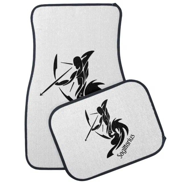 Sagittarius Zodiac Symbol and Sign Car Floor Mat | Zazzle