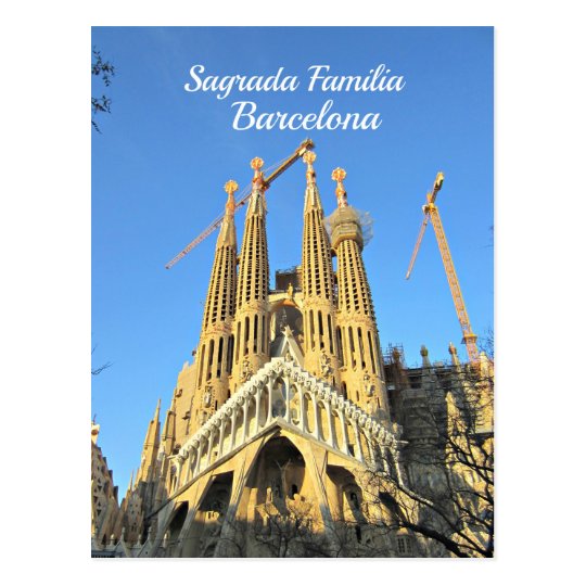 Sagrada Familia, Barcelona, Spain Postcard | Zazzle.com