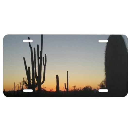 Saguaro Arizona Cactus License Plate | Zazzle.com