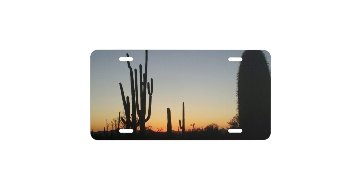 Saguaro Arizona Cactus License Plate | Zazzle