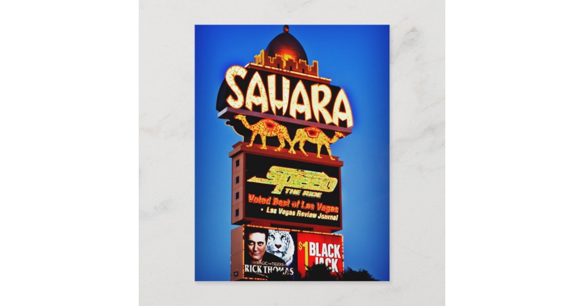 Sahara Sign Postcard | Zazzle