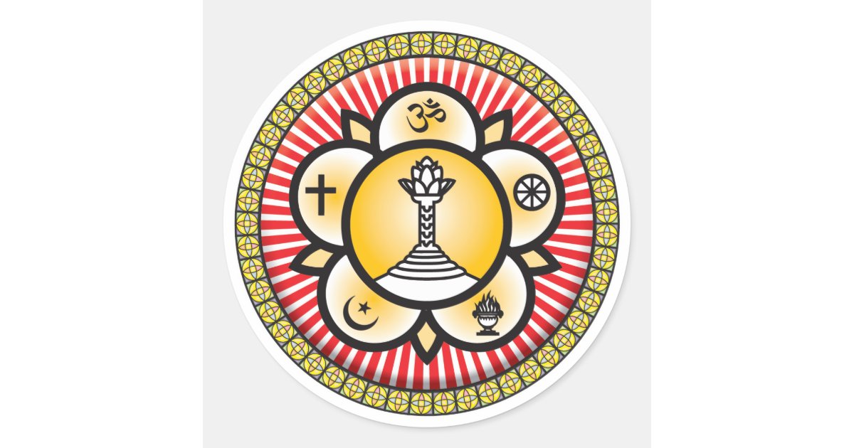 Sai Baba Icon Classic Round Sticker | Zazzle.com