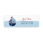 Sail Away Sailboat Baby Shower Address Labels | Zazzle