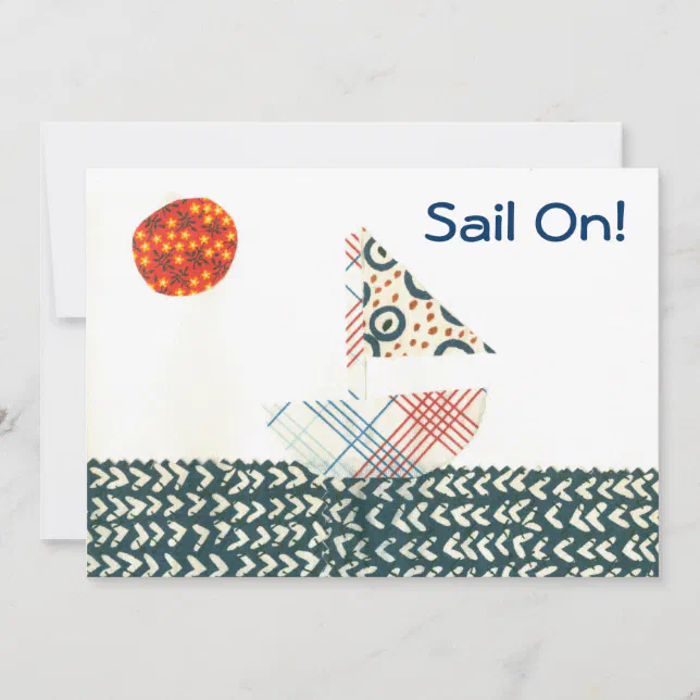 Sail Boat Retirement Party Invitations | Zazzle