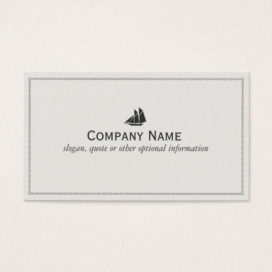 Sail Boat Sailor Nautical Business Card | Zazzle.com