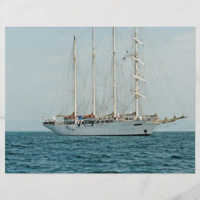 Sail vessel flyer | Zazzle