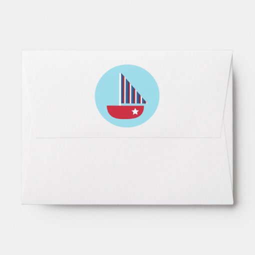 Sailboat Anchor Nautical Theme Envelope | Zazzle