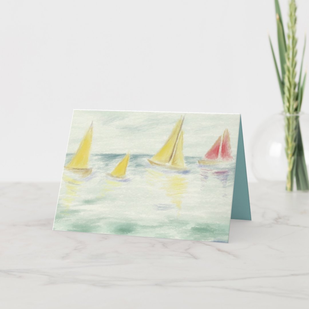 Sailboat Greeting Card | Zazzle