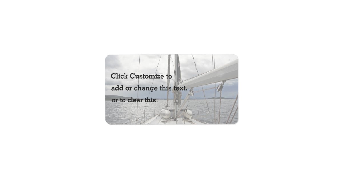 Sailboat Label | Zazzle